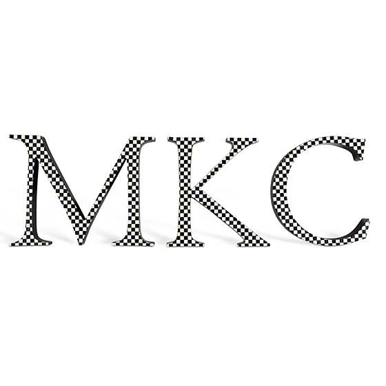 Courtly Check Letter - K - Mackenzie-Childs