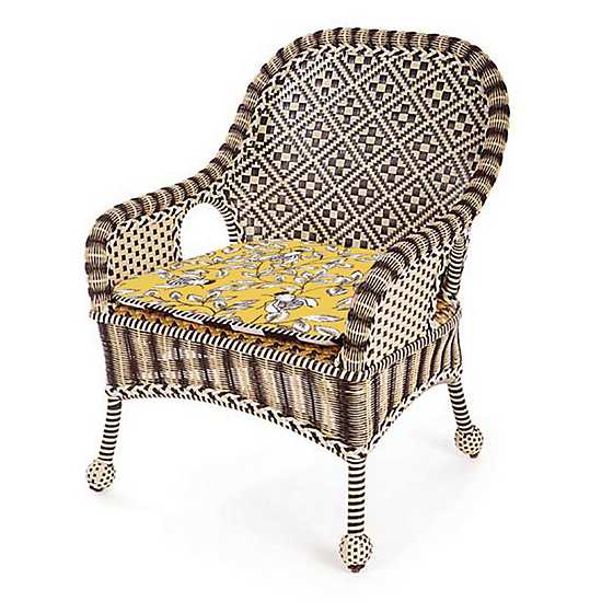 Courtyard Outdoor Accent Chair - Queen Bee - Mackenzie-Childs