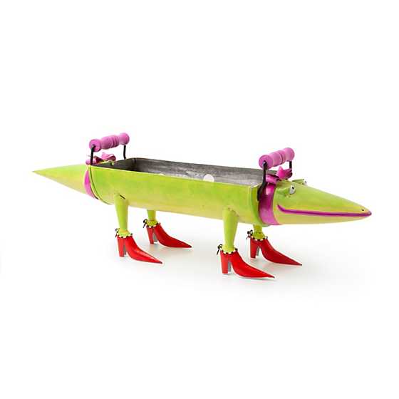 Patience Brewster Gloria Alligator Planter - Mackenzie-Childs
