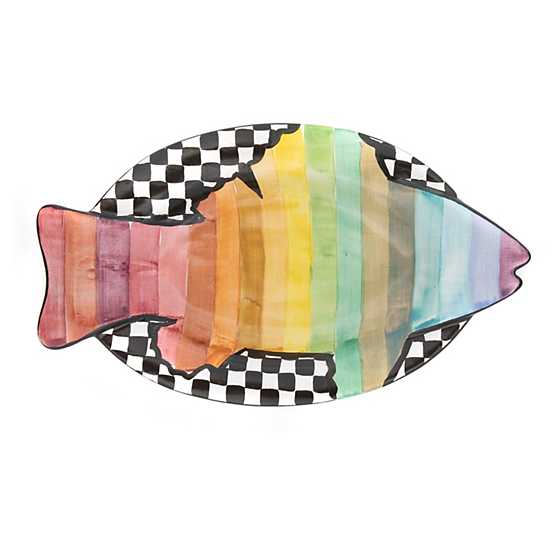 Rainbow Dinner Fish Platter - Mackenzie-Childs